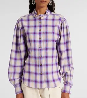 MARANT ETOILE Checked Cotton Shirt
