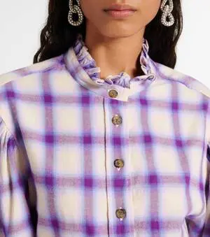 MARANT ETOILE Checked Cotton Shirt