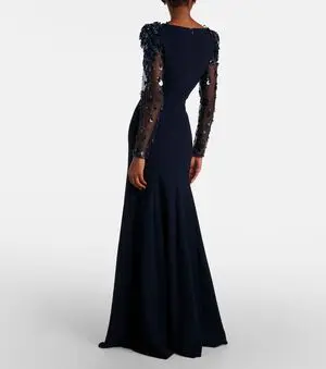 Jenny Packham Midnight Embellished Gown - Blue