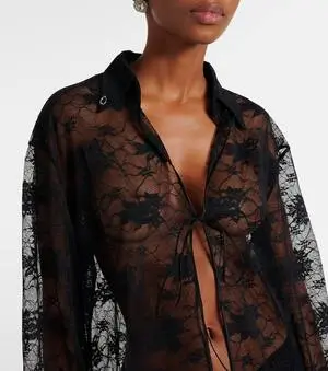 Oseree Lace Top