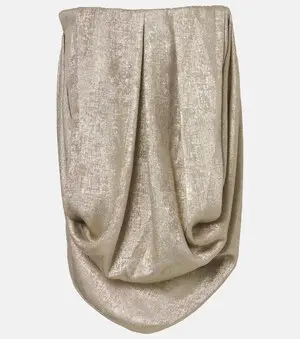 Maticevski Zeal Draped Lamé Top