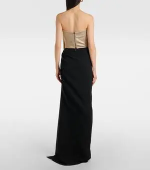 Maticevski Zeal Draped Lamé Top