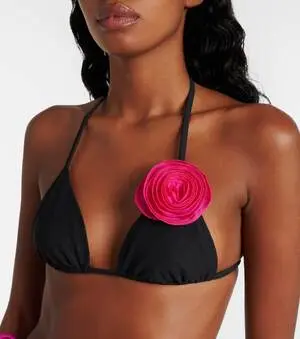 SAME Rose Halterneck Bikini Top