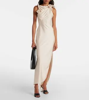 Coperni Floral-appliqué Gown