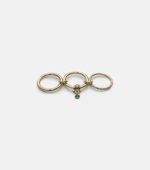 SPINELLI KILCOLLIN Piera 18kt Linked Rings With Emerald - Gold