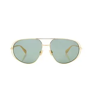 Bottega Veneta Aviator Metal Sunglasses