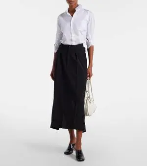 Junya Watanabe Pleated Midi Skirt