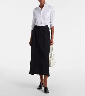 Junya Watanabe Pleated Midi Skirt