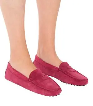 TOD'S Gommino Suede Loafers - Pink