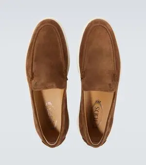 TOD'S Suede Loafers - Brown