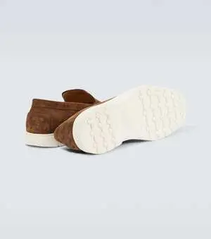 TOD'S Suede Loafers - Brown
