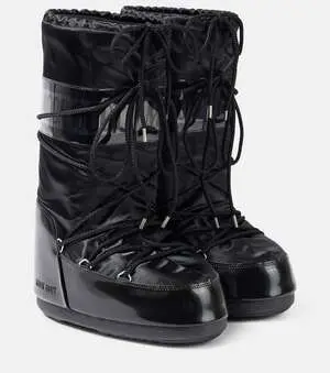 Moon Boot Icon Glance Boots - Black