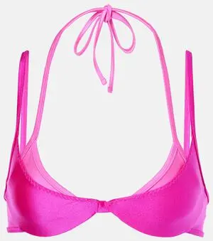 SAME Double Layer Bikini Top Pink