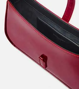 Saint Laurent Le 5 A 7 Mini Patent Leather Shoulder Bag - Red