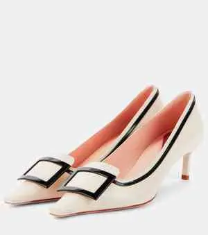 ROGER VIVIER Viv' Canard 55 Leather Pumps