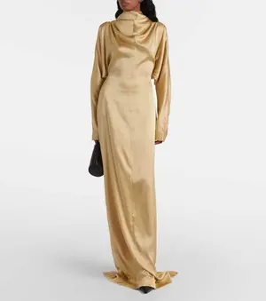 Tove Imre Silk-blend Maxi Dress - Gold