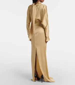 Tove Imre Silk-blend Maxi Dress - Gold