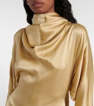 Tove Imre Silk-blend Maxi Dress - Gold