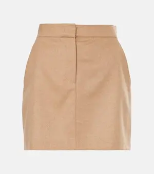 Max Mara Ancella Camel Hair Miniskirt