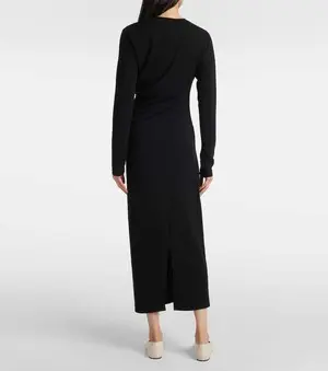 TOTEME Asymmetric Jersey Midi Dress