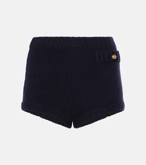 Chloé High-rise Wool And Cashmere Shorts