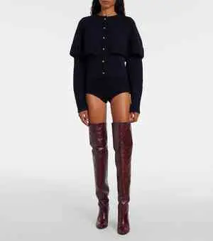 Chloé High-rise Wool And Cashmere Shorts