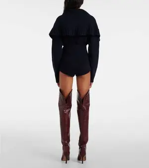 Chloé High-rise Wool And Cashmere Shorts