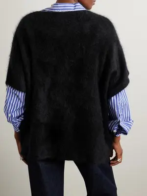 LISA YANG Fie Brushed Cashmere Top