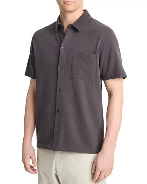Vince Short Sleeve Pocket Shirt Soft Black