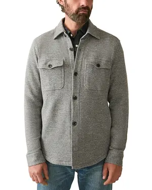 Faherty Brand Inlet Shirt Jacket Medium Grey Mélange