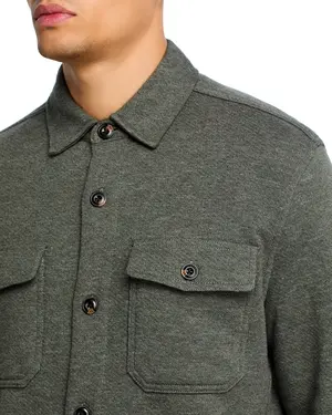 Faherty Brand Inlet Shirt Jacket - Olive Leaf Mélange