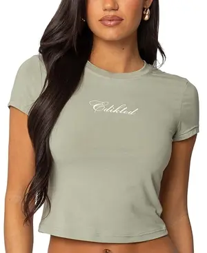 EDIKTED T-shirt - Olive