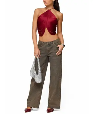 EDIKTED Ace Relaxed Jeans - Brown-washed