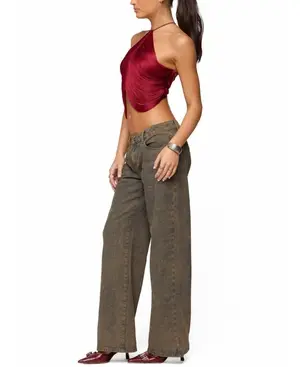 EDIKTED Ace Relaxed Jeans - Brown-washed