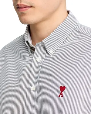 Ami Classic Logo Button Down Shirt