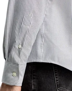 Ami Classic Logo Button Down Shirt