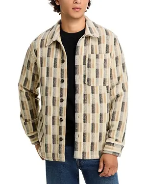 A.p.c. Stanley Regular Fit Wool Shirt Jacket
