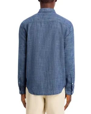 Rails Wyatt Regular Fit Button Front Shirt - Navy Etch