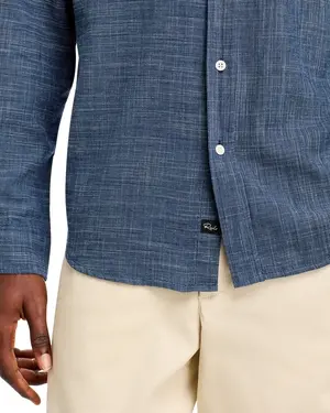 Rails Wyatt Regular Fit Button Front Shirt - Navy Etch