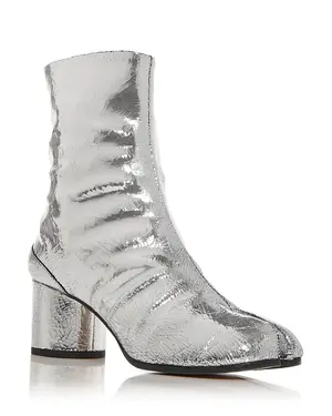 Maison Margiela Silver Tone Shoes For Women