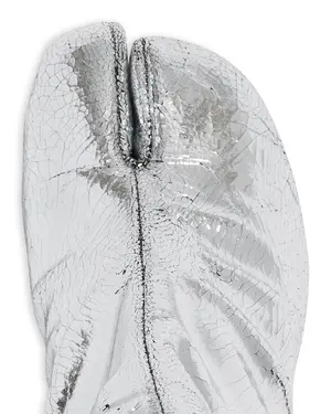 MAISON MARGIELA Tabi Split Toe Booties - Silver