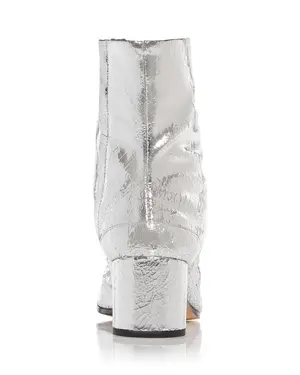 MAISON MARGIELA Tabi Split Toe Booties - Silver