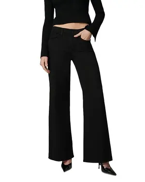 Joe's Jeans The Lou Lou Low Rise Wide Leg Jeans - Black