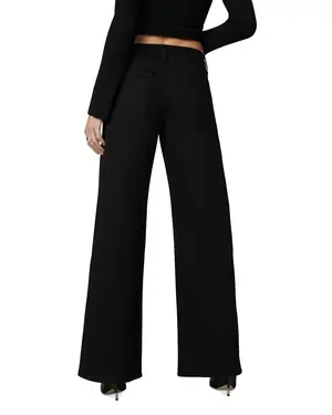 Joe's Jeans The Lou Lou Low Rise Wide Leg Jeans - Black