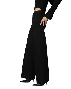 Joe's Jeans The Lou Lou Low Rise Wide Leg Jeans - Black