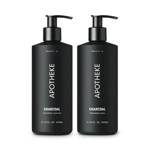 APOTHEKE Charcoal Liquid Soap And Lotion Duo