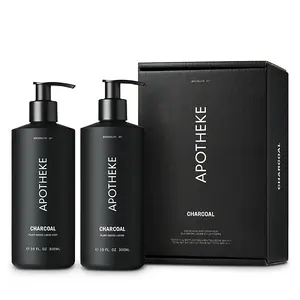 APOTHEKE Charcoal Liquid Soap And Lotion Duo - Black