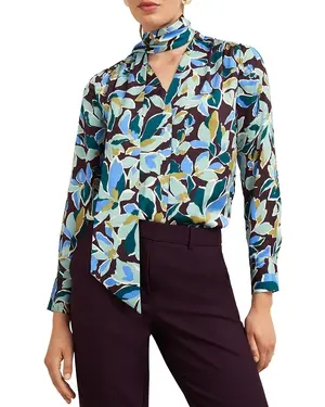 HOBBS LONDON Alyssa Tie Neck Blouse