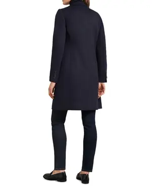 HOBBS LONDON Cavendish Wool Coat - Navy