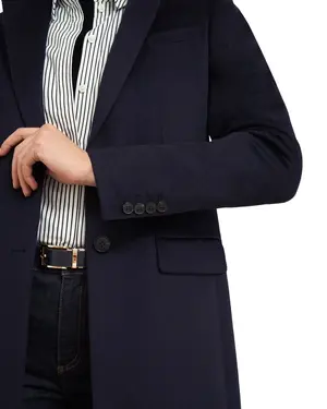 HOBBS LONDON Cavendish Wool Coat - Navy